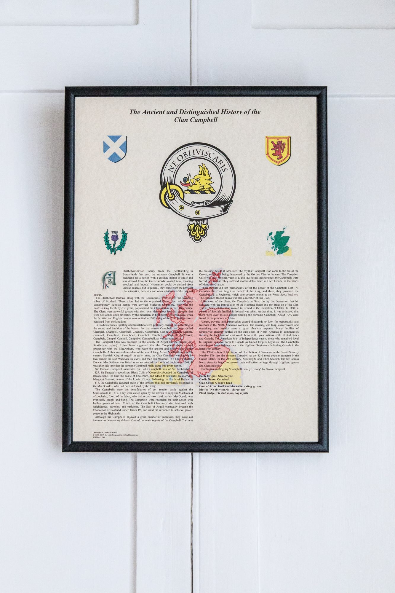 Clan History Print – The Knights Vault